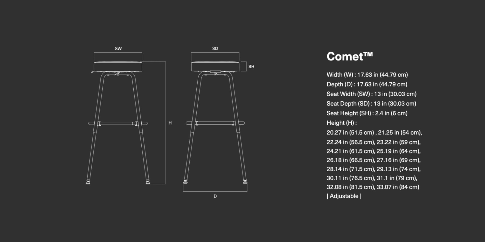 Wavebone Comet - Performance Stool | Music Bliss Malaysia